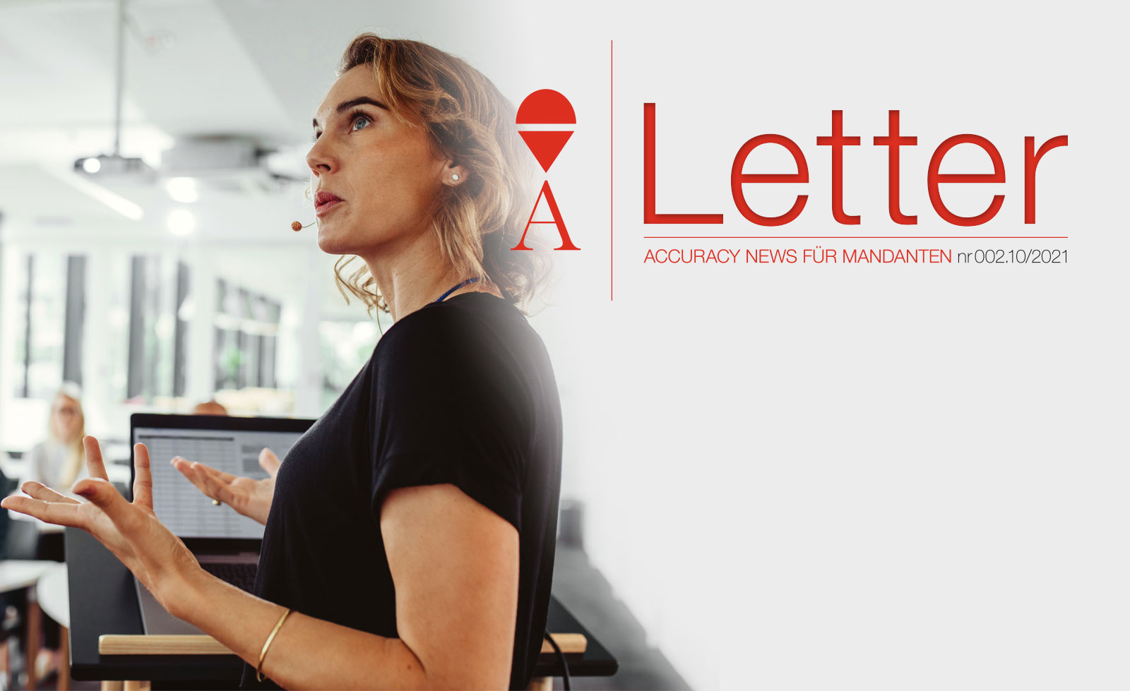 A Letter - Accuracy News für Mandanten 10/2021 | Accuracy